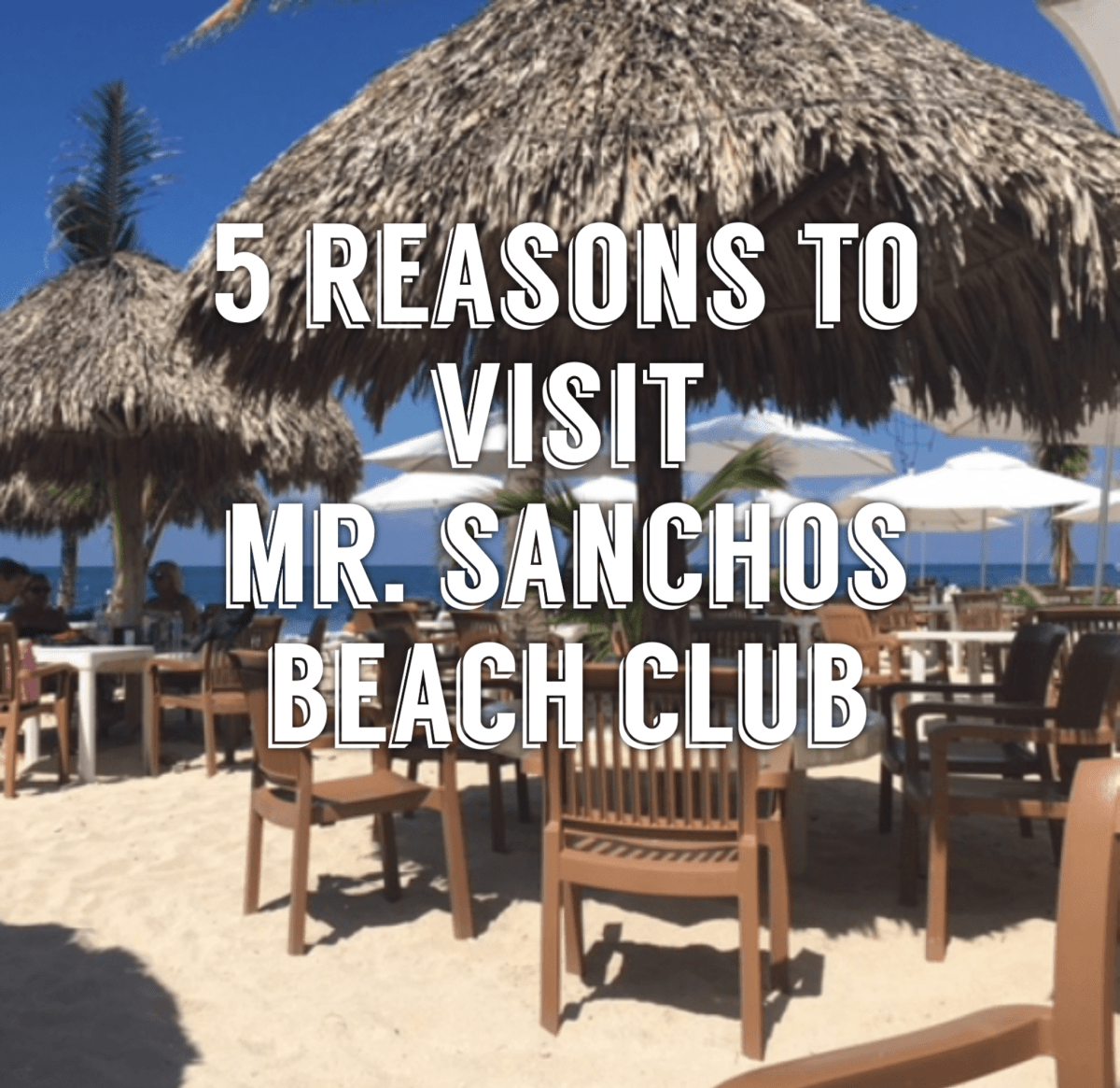5 REASONS TO VISIT MR. SANCHOS BEACH CLUB – COZUMEL MEXICO